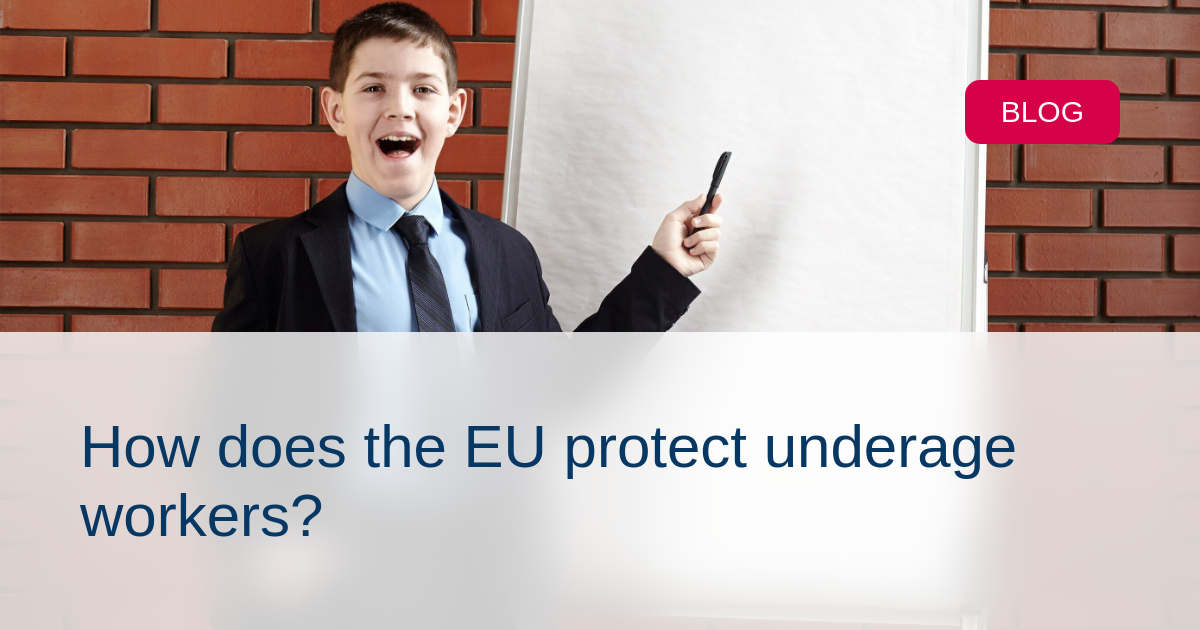 Employment of minors in the European Union - Atena blog